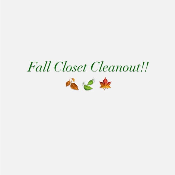 fall closet cleanout